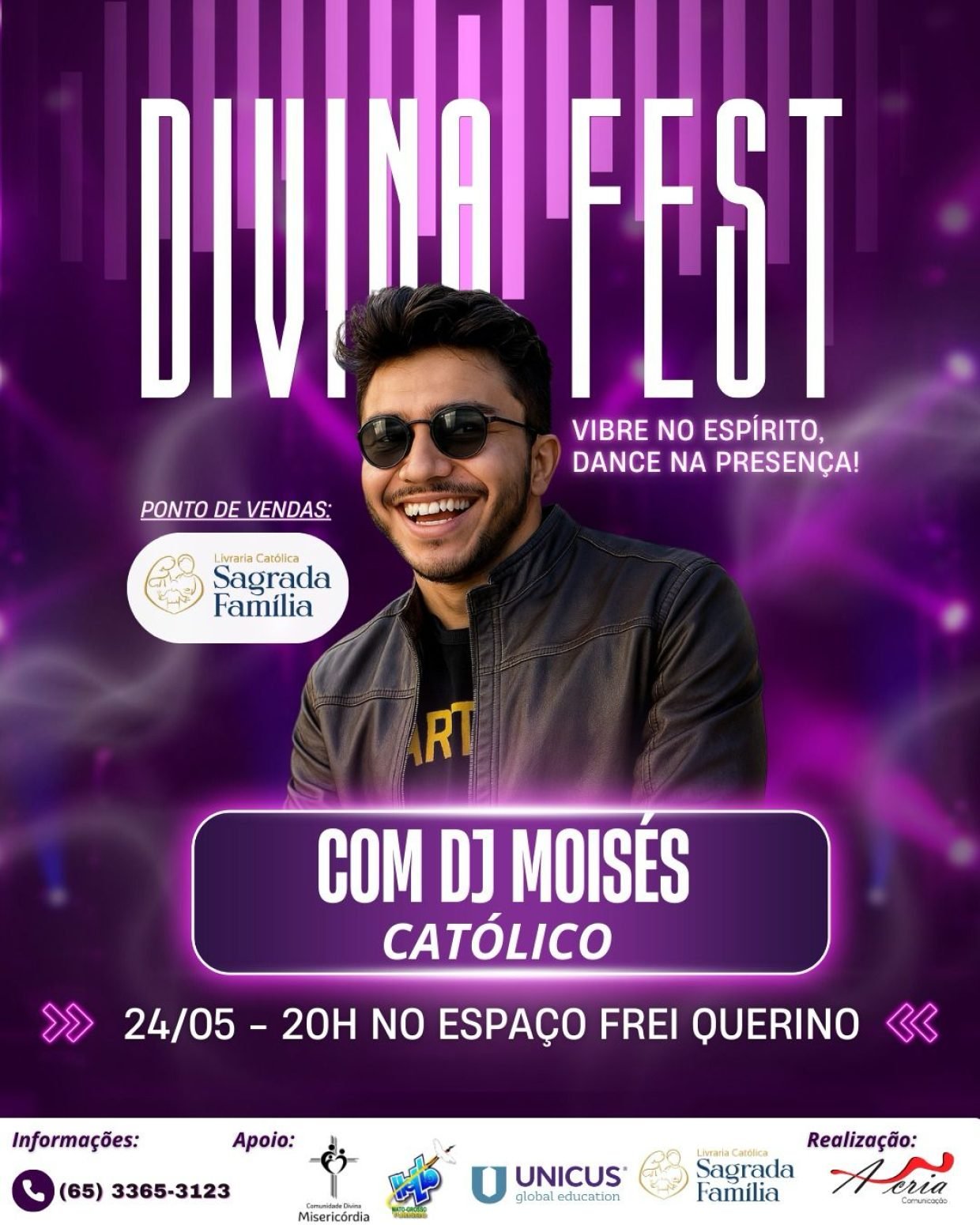 Divina Fest terá música eletrônica católica com DJ Moisés - Blog da Roseli